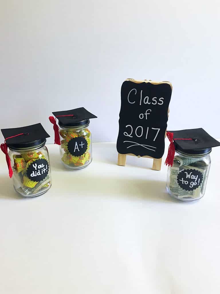 Adorable + Easy DIY Graduation Cap Mason Jars - Kindly Unspoken