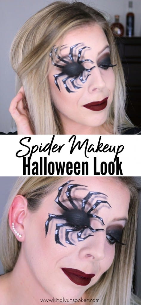 Spooky Spider Makeup Halloween Look - Kindly Unspoken