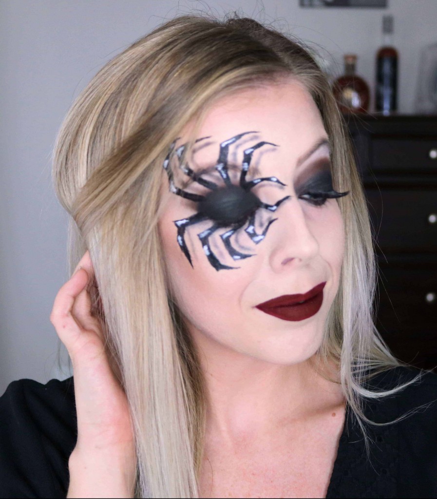 Spooky Spider Makeup Halloween Look - Kindly Unspoken