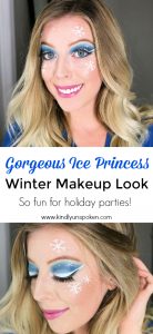 Gorgeous Ice Princess Winter Snowflakes Makeup Look - Kindly Unspoken
