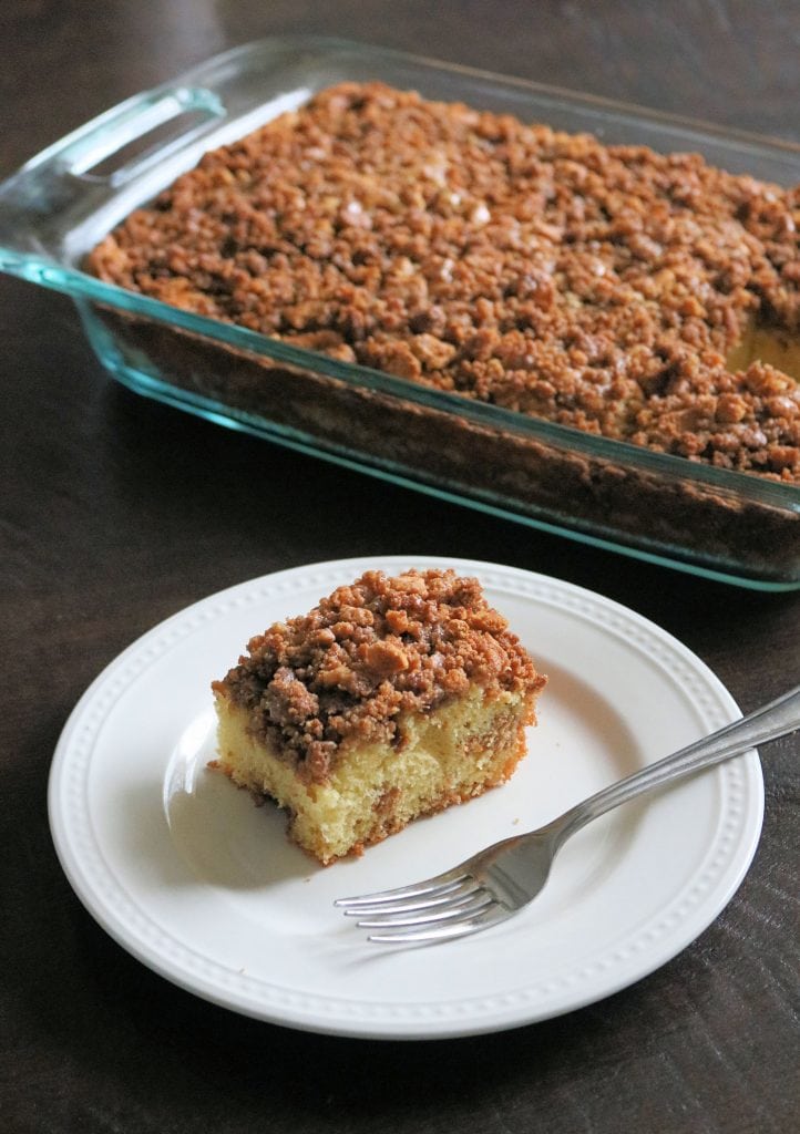 Graham Cracker Cinnamon Streusel Coffee Cake - Kindly Unspoken