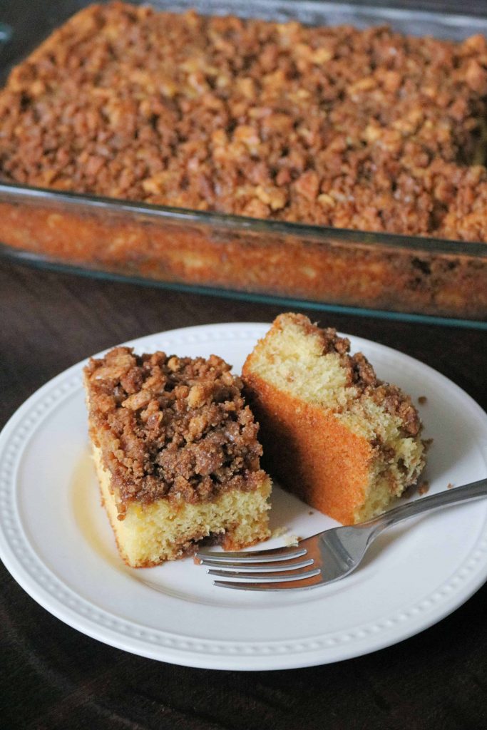 Graham Cracker Cinnamon Streusel Coffee Cake - Kindly Unspoken