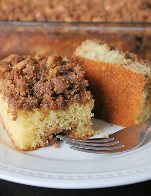 Graham Cracker Cinnamon Streusel Coffee Cake - Kindly Unspoken