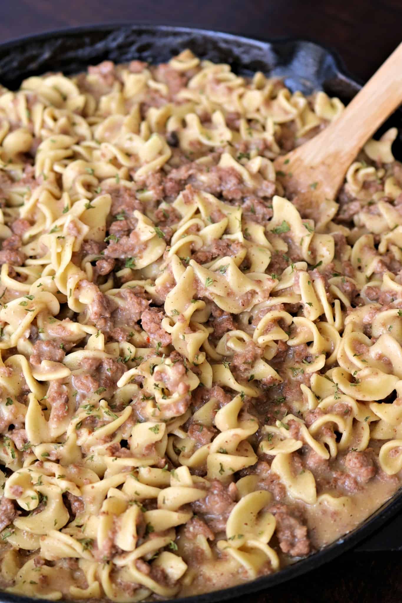 Easy Ground Beef Stroganoff (25-Minute Meal) - Kindly Unspoken