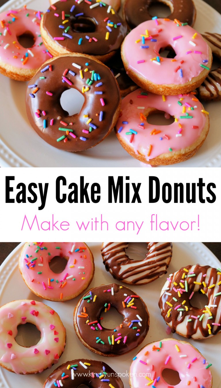 Easy Cake Mix Donuts (+ 3 Delicious Glazes) - Kindly Unspoken