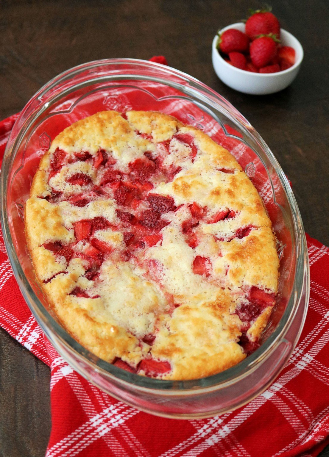 Old Fashioned Easy Strawberry Cobbler - Kindly Unspoken