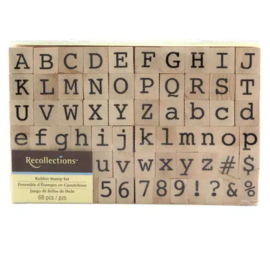 DIY Farmhouse Stacked Hand-Stamped Books - Kindly Unspoken