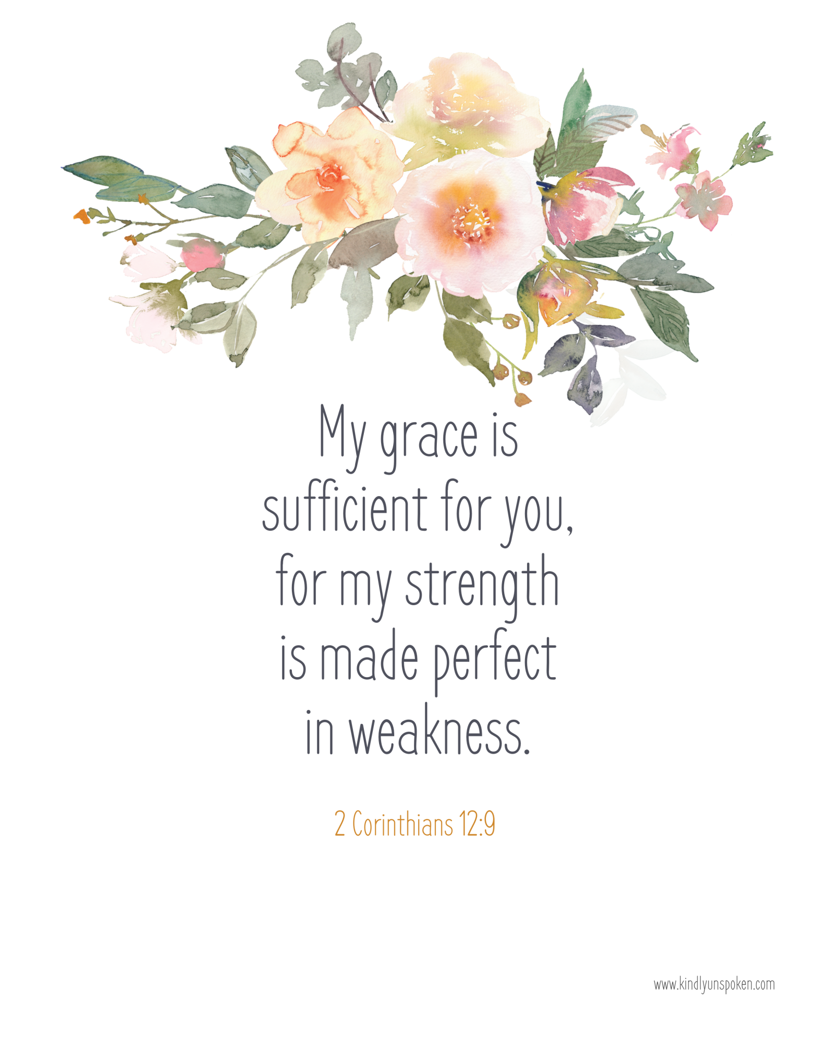 12 Encouraging Free Printable Bible Verses - Kindly Unspoken