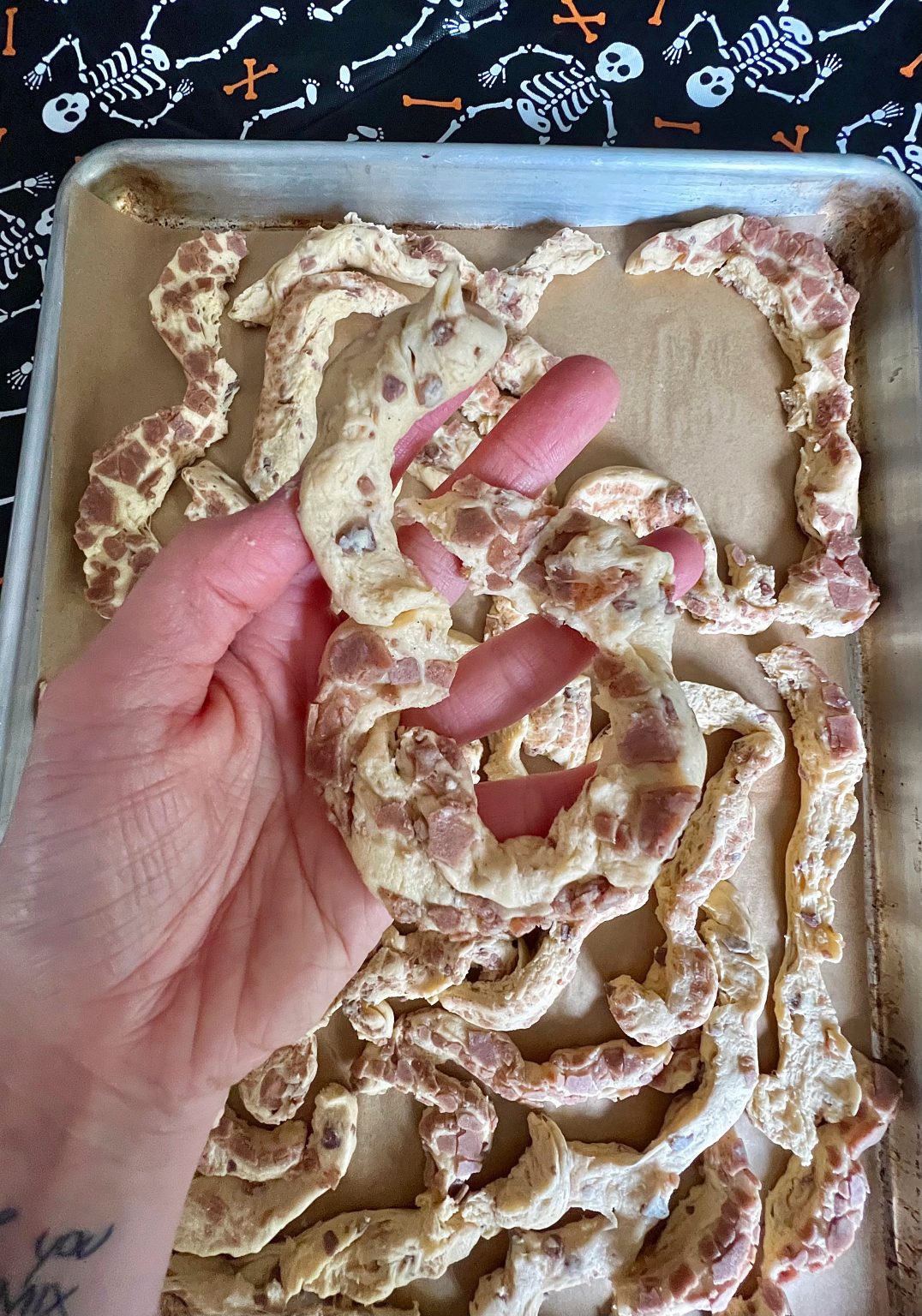 Easy Halloween Cinnamon Rolls (Zombie Guts) - Kindly Unspoken