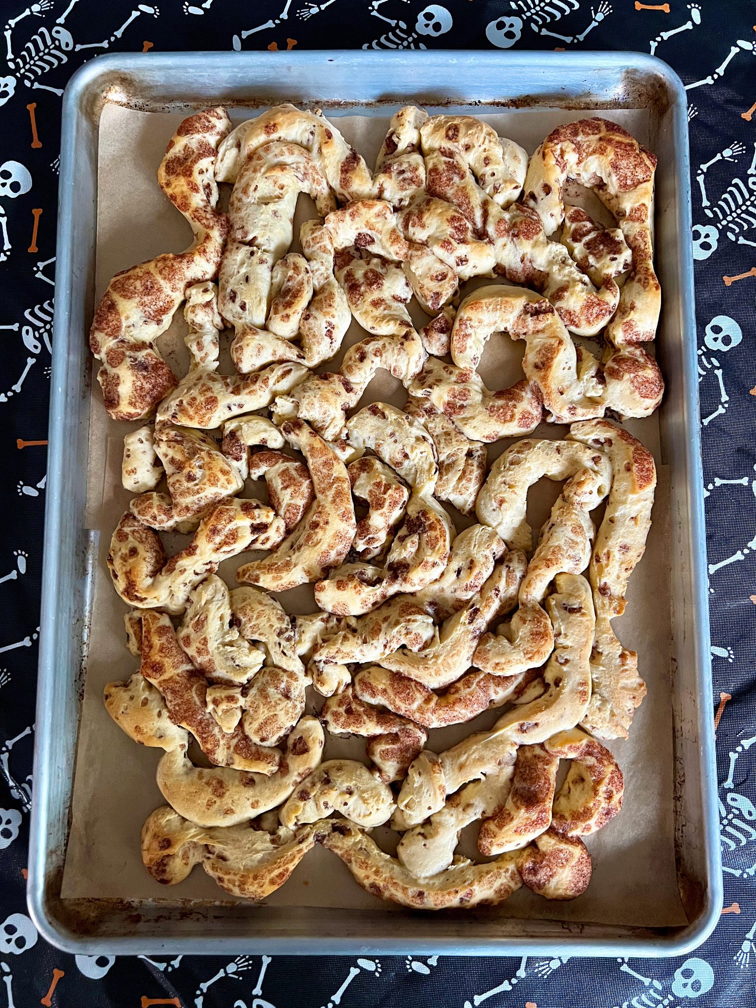 Easy Halloween Cinnamon Rolls (Zombie Guts) - Kindly Unspoken