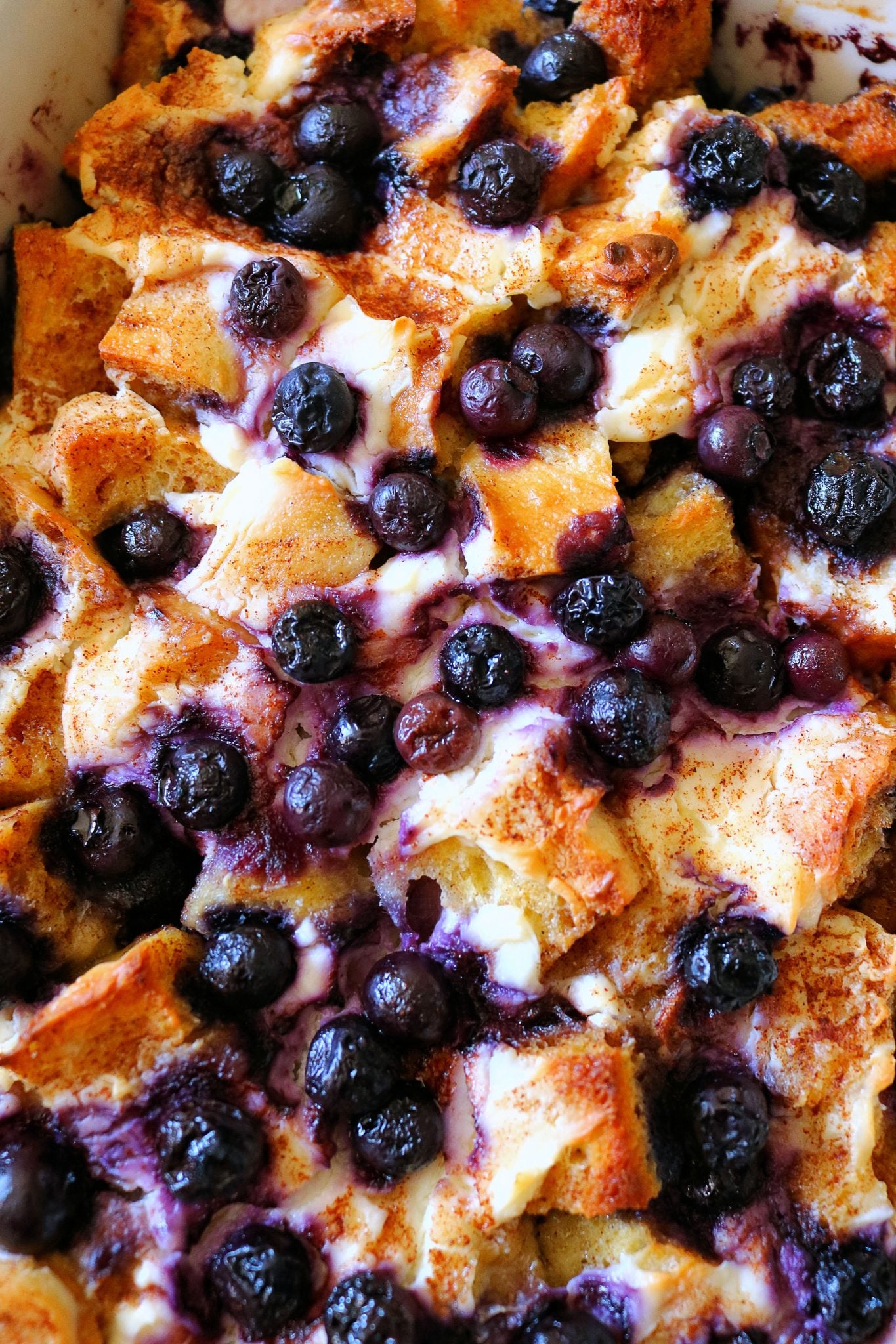 Easy Blueberry French Toast Casserole with Cream Cheese - Kindly Unspoken