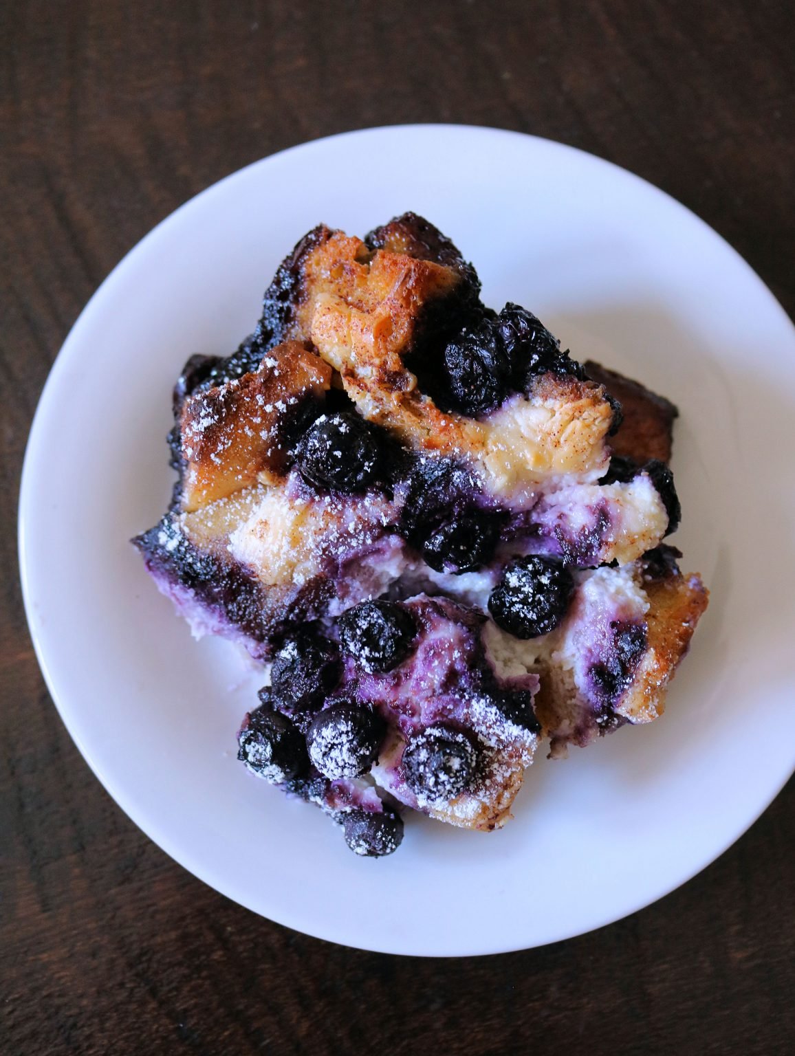 Easy Blueberry French Toast Casserole with Cream Cheese - Kindly Unspoken