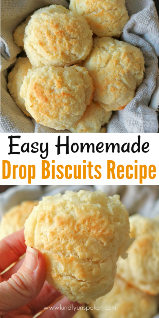 Easy Homemade Drop Biscuits Recipe - Kindly Unspoken