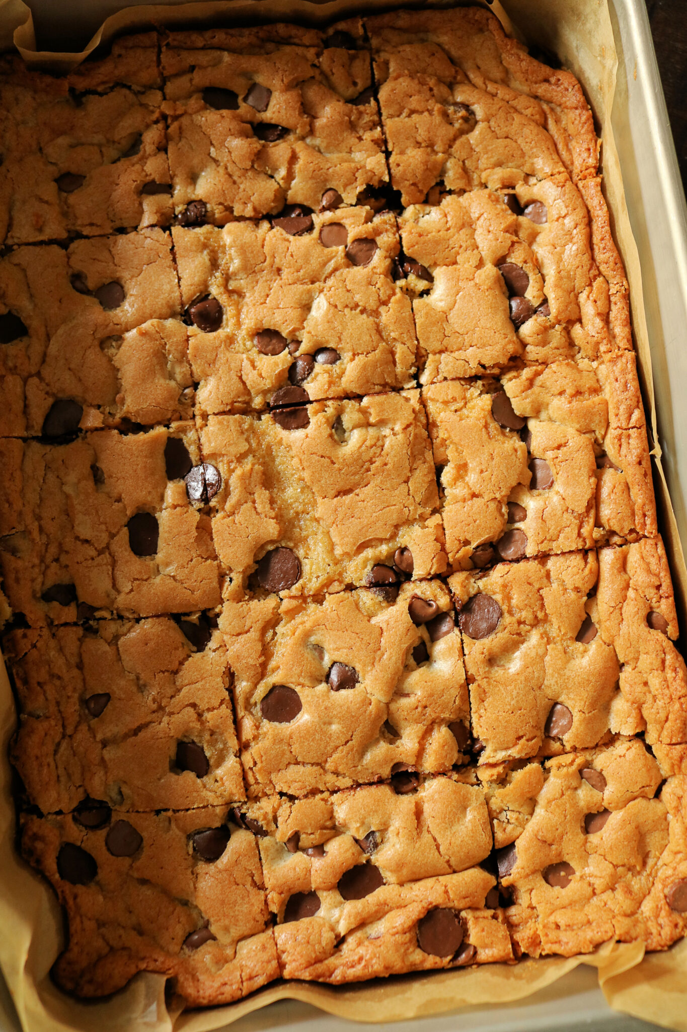 Easy Chocolate Chip Cookie Bars with Self-Rising Flour - Kindly Unspoken